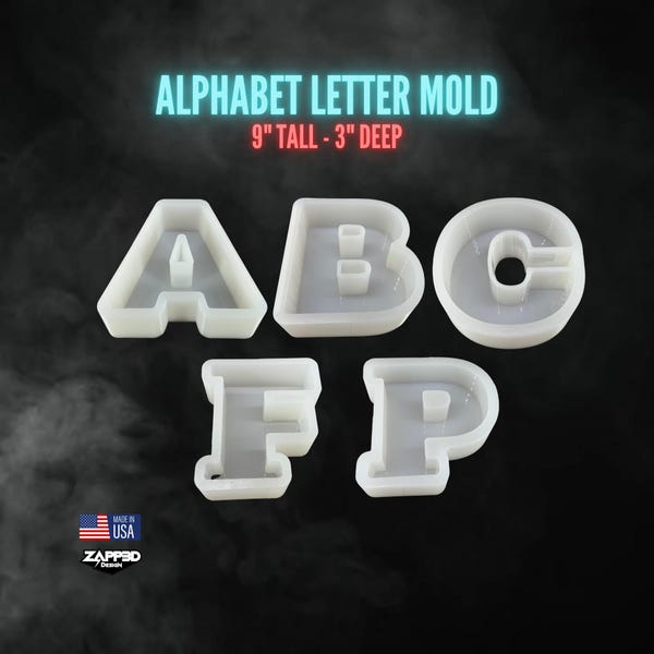 Silicone Alphabet Letters Molds - Etsy