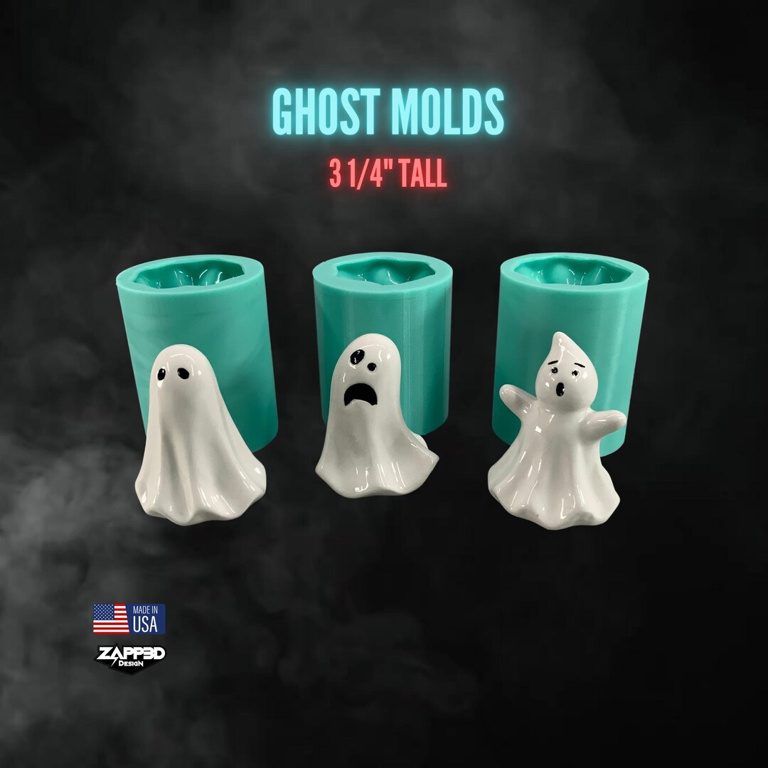 3D Ghost Resin Molds: Halloween Decor, Spooky Silicone Mold - Etsy