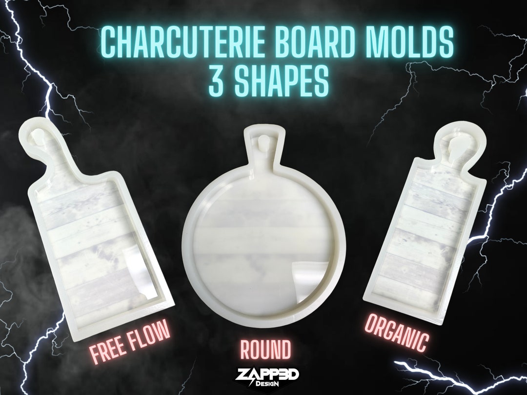 Charcuterie Board Molds | 3 Shapes | Cheese Board Mold, Round ...