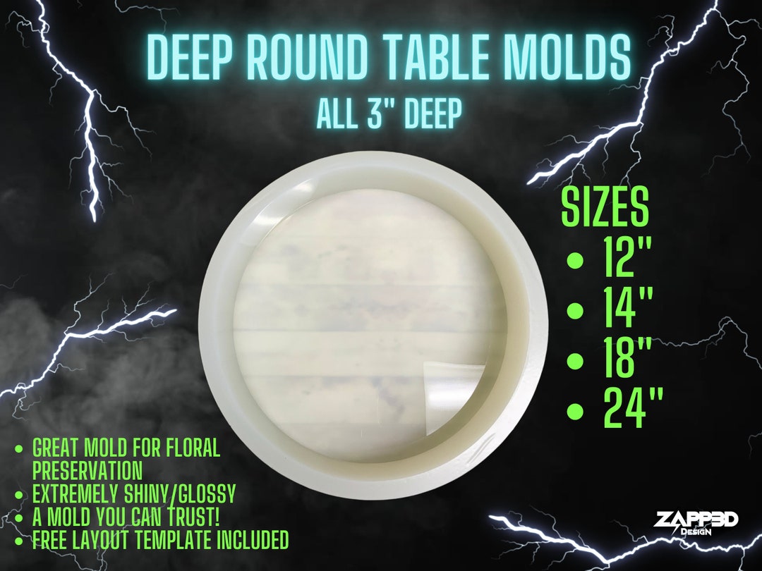 Deep Round Mold | 4 Sizes | ULTRA QUALITY | Table Mold, Round Mold ...