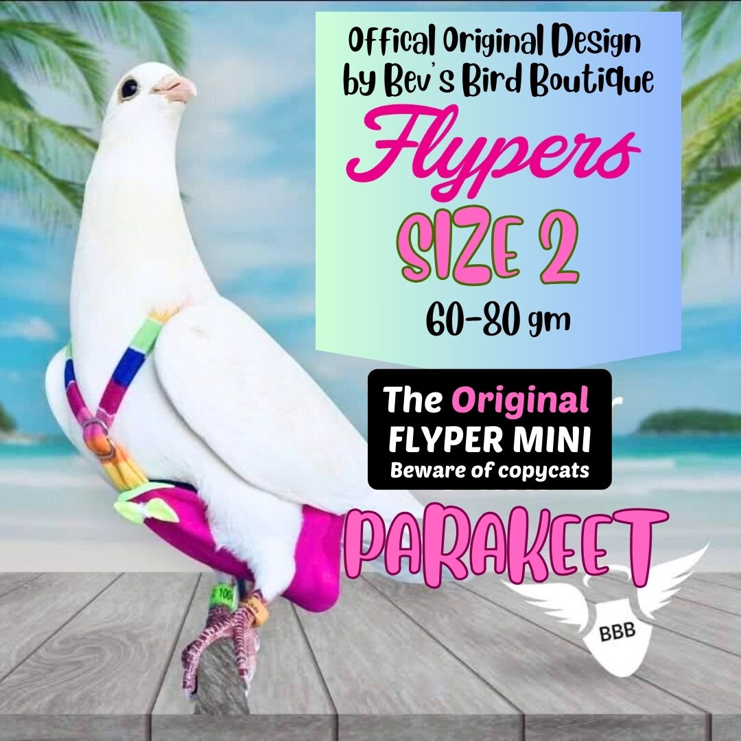 Size 2 Parakeet Flyper 60g – 80g Bird Diaper Mini Design for Lorikeet ...