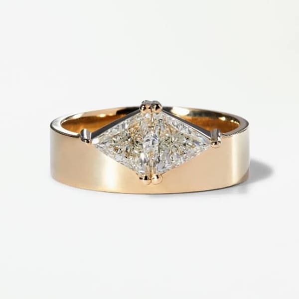 Two Stone Ring - Etsy