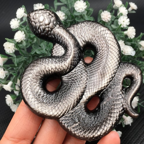 A 2'' Natural Rose Quartz Snake Skull Carved Crystal - Etsy