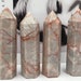 1PC Natural Red Network Stone Quartz Crystal Obelisk,crystal Tower ...