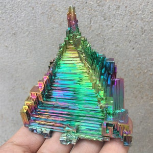 1pc Titanium Rainbow Bismuth Ore Crystal Quartz Mineral Point,tower ...