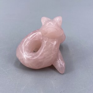 A 2'' Natural Rose Quartz Snake Skull Carved Crystal Skull Reiki ...