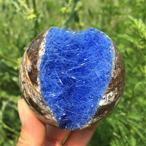 Chessylite Blue Linarite Ball,goethite Sphere,needle Ironstone ...