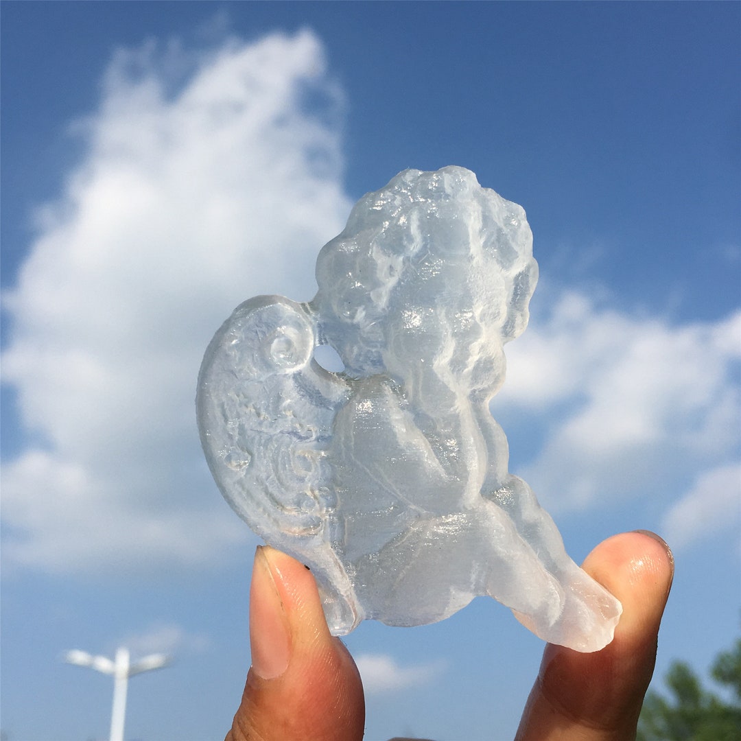 1PC Natural Selenite Angel,quartz Crystal Angel,rock,stone,reiki ...
