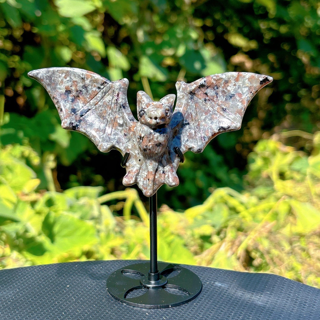 Natural Yooperlite Bat +base,quartz Crystal Bat,home Decoration,reiki ...