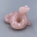 A 2'' Natural Rose Quartz Snake Skull Carved Crystal Skull Reiki ...