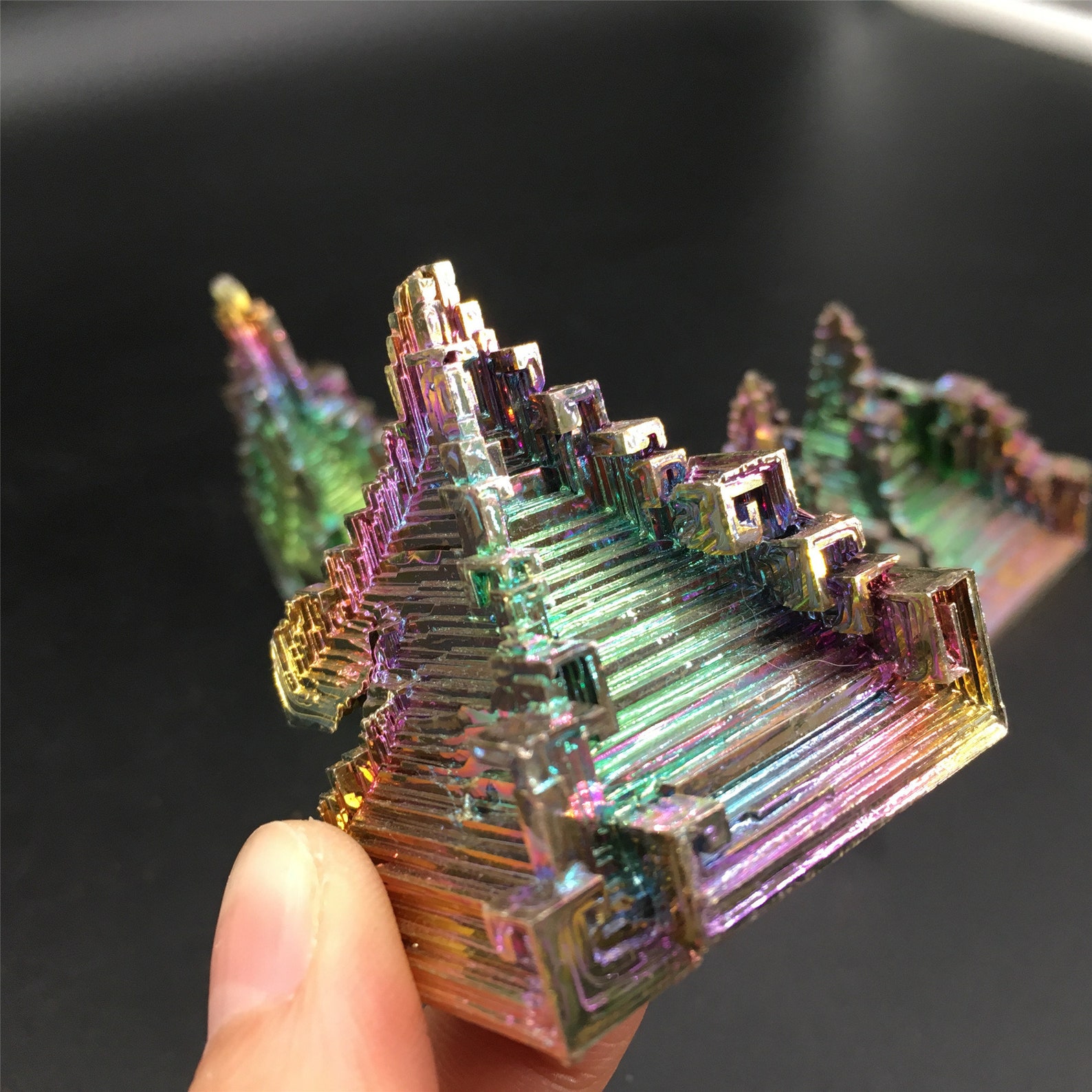 1pc 80g Rainbow Bismuth ore geode Crystal Quartz titanium | Etsy