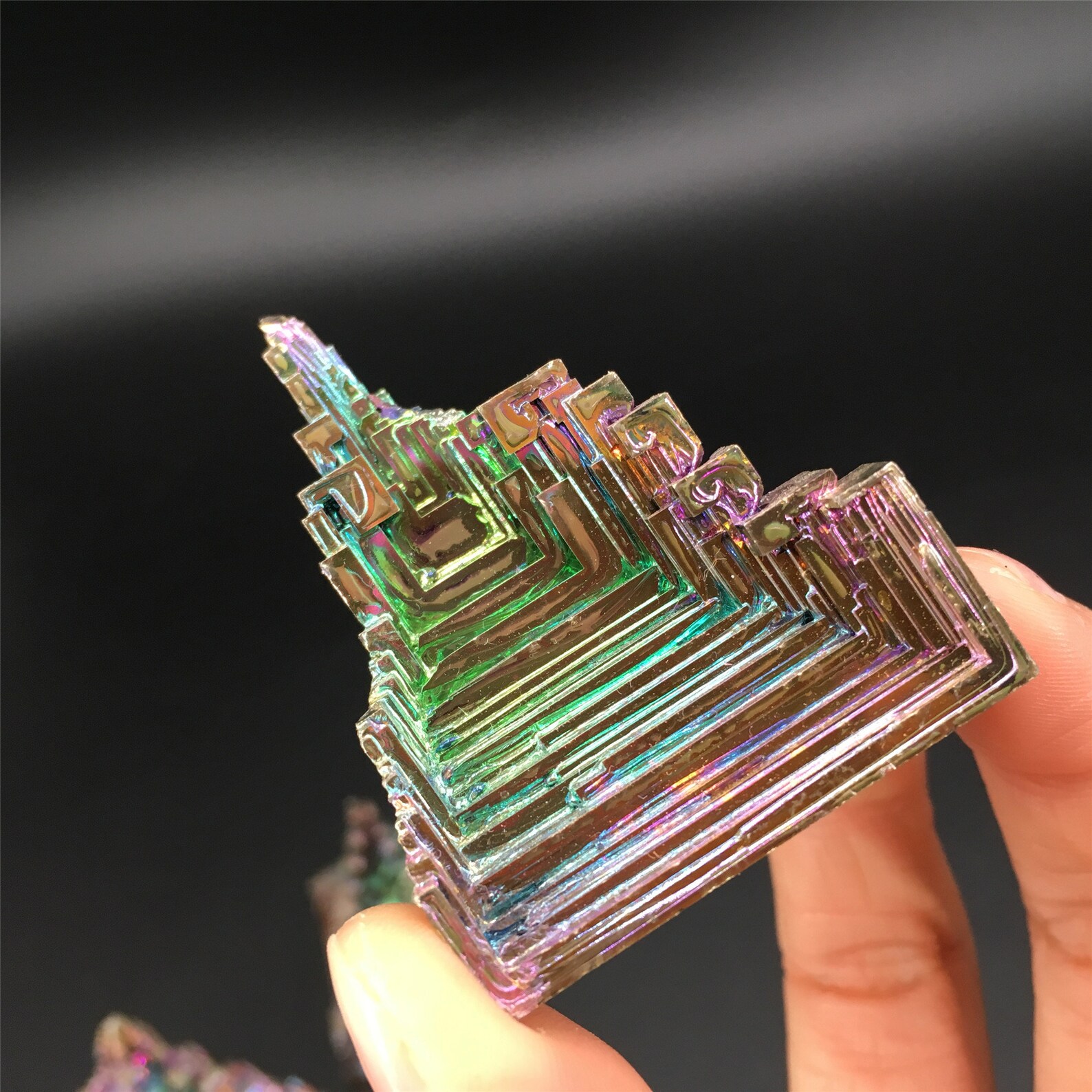 1pc 80g Rainbow Bismuth ore geode Crystal Quartz titanium | Etsy