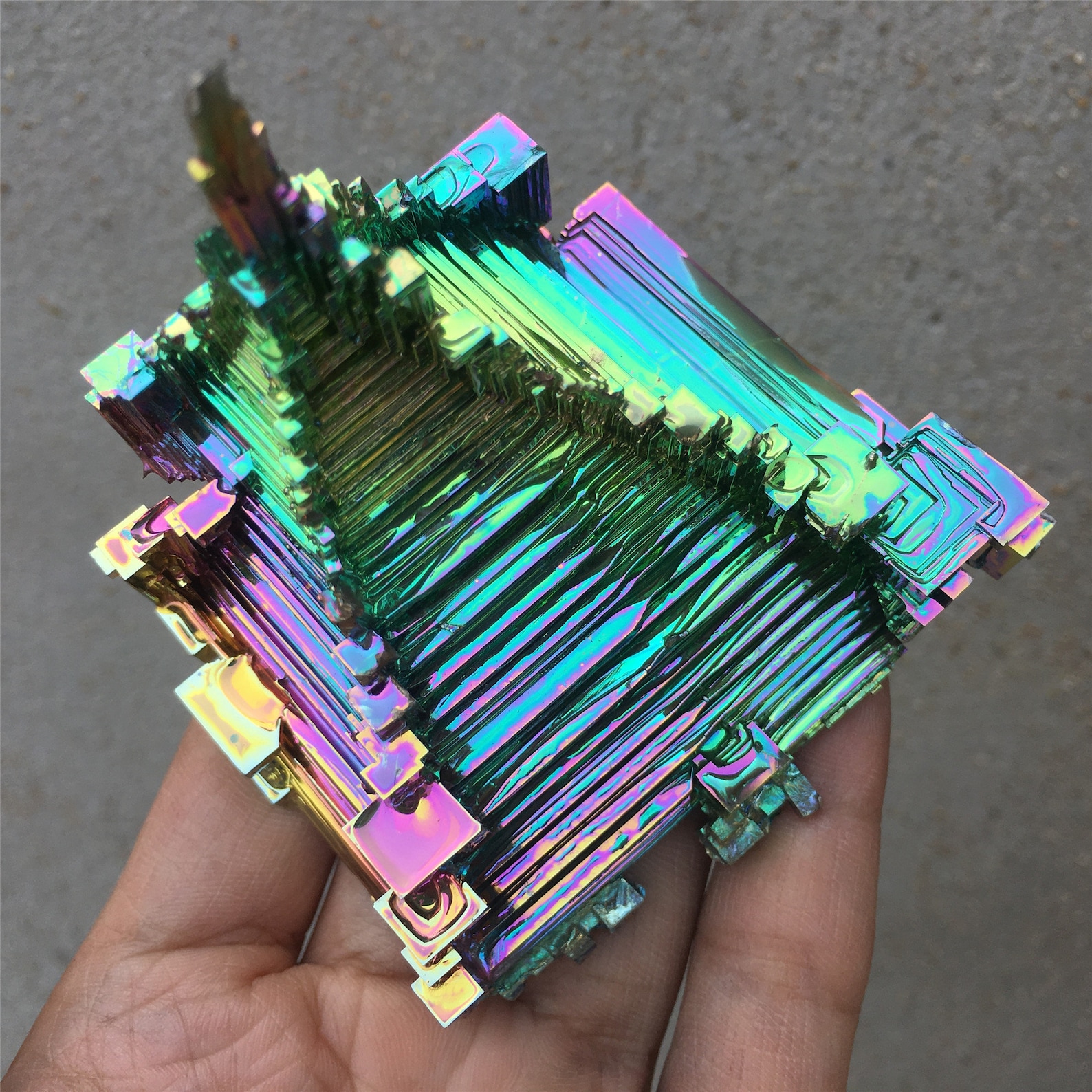 1pc Titanium Rainbow Bismuth Ore Crystal Quartz Mineral - Etsy