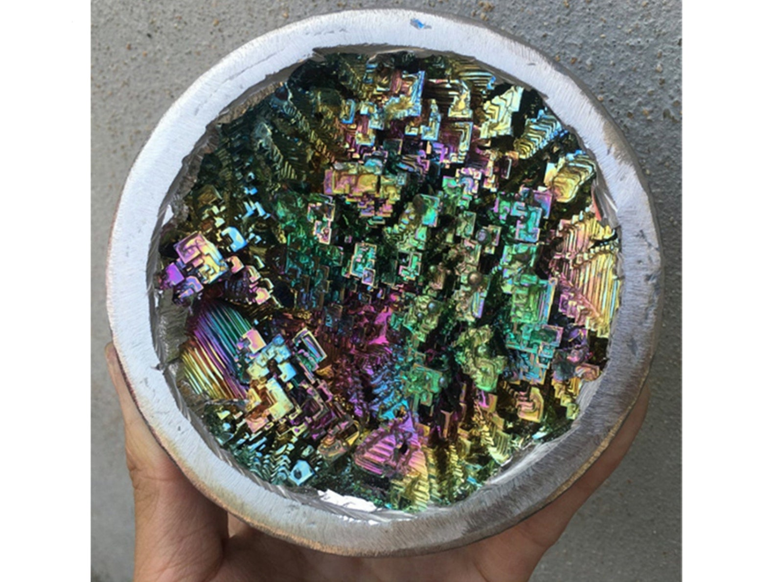 1PC Beautiful Bowl Rainbow Bismuth Specimencrystal Ore | Etsy