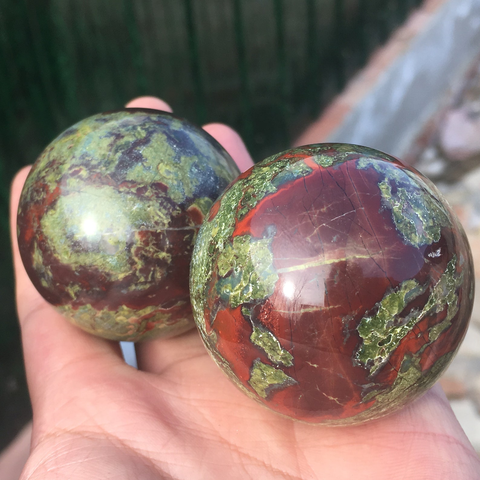 1pc 40mm Natural Dragon Blood Stone Quartz Sphere Crystal Ball,rock ...