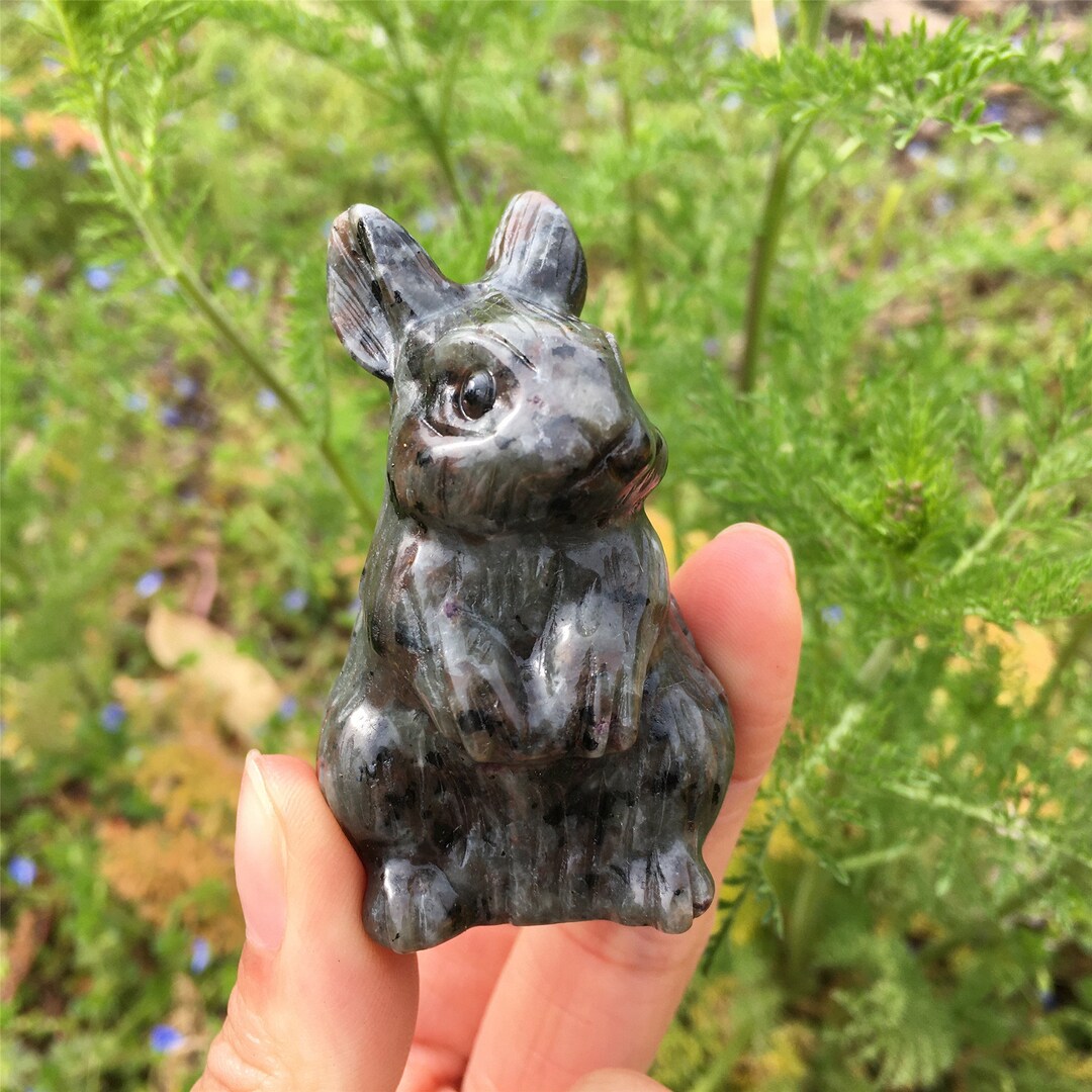 1PC Natural Yooperlite Rabbit,quartz Crystal Rabbit,quartz Crystal ...