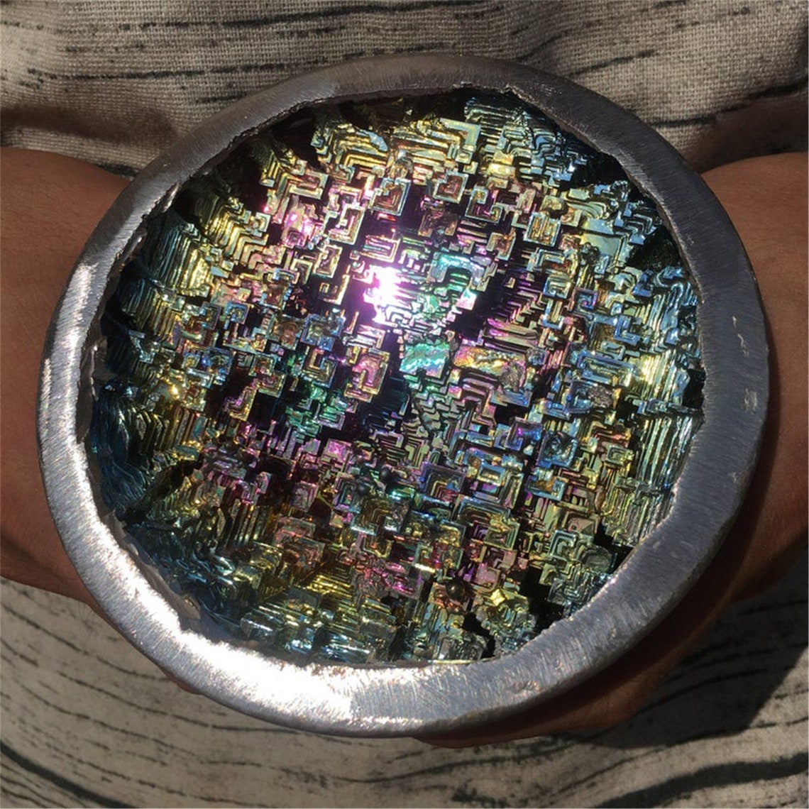 1PC Beautiful Bowl Rainbow Bismuth Specimencrystal Ore | Etsy
