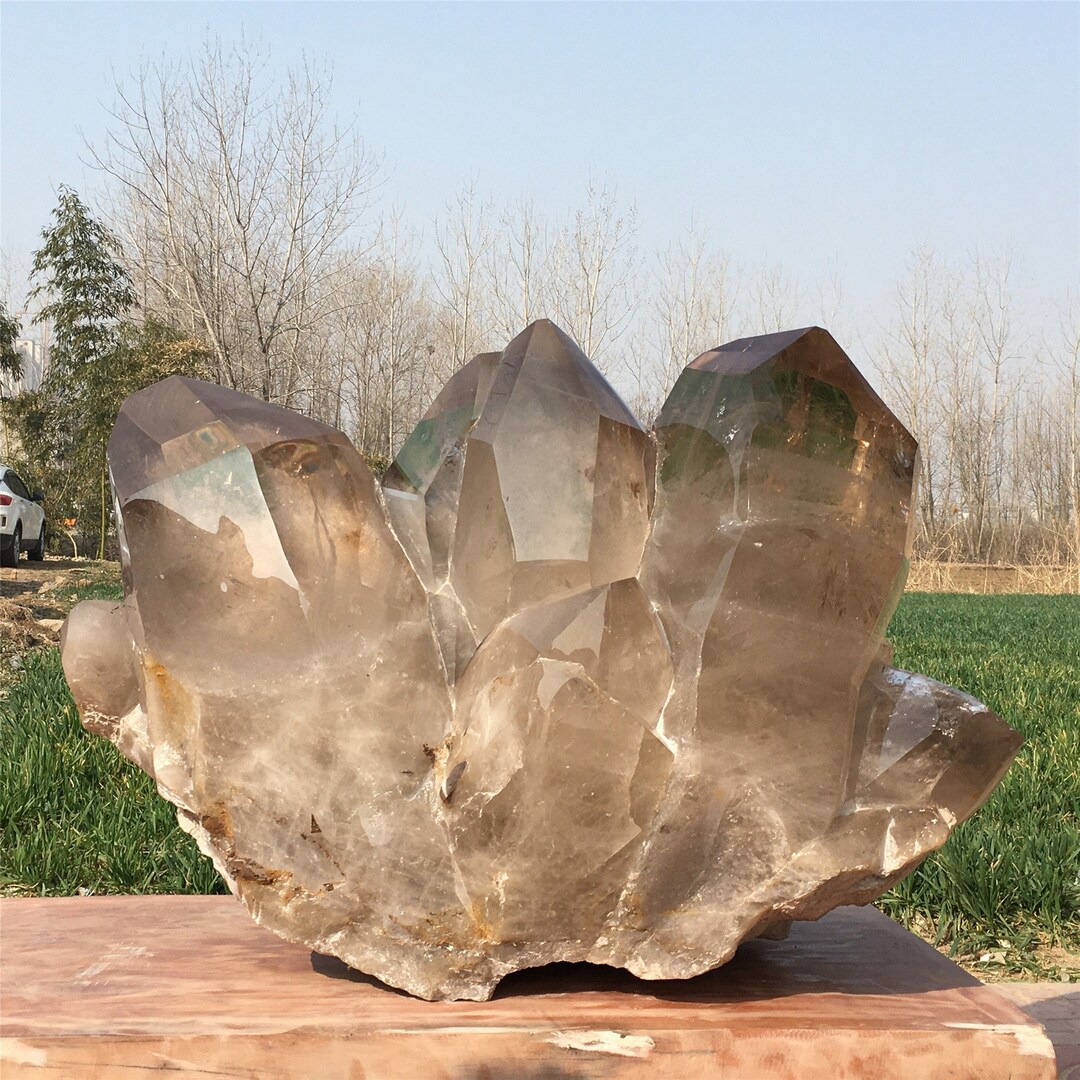 560LB AA Natural Smokey Quartz Vug,quartz Cluster,energy Crystal ...