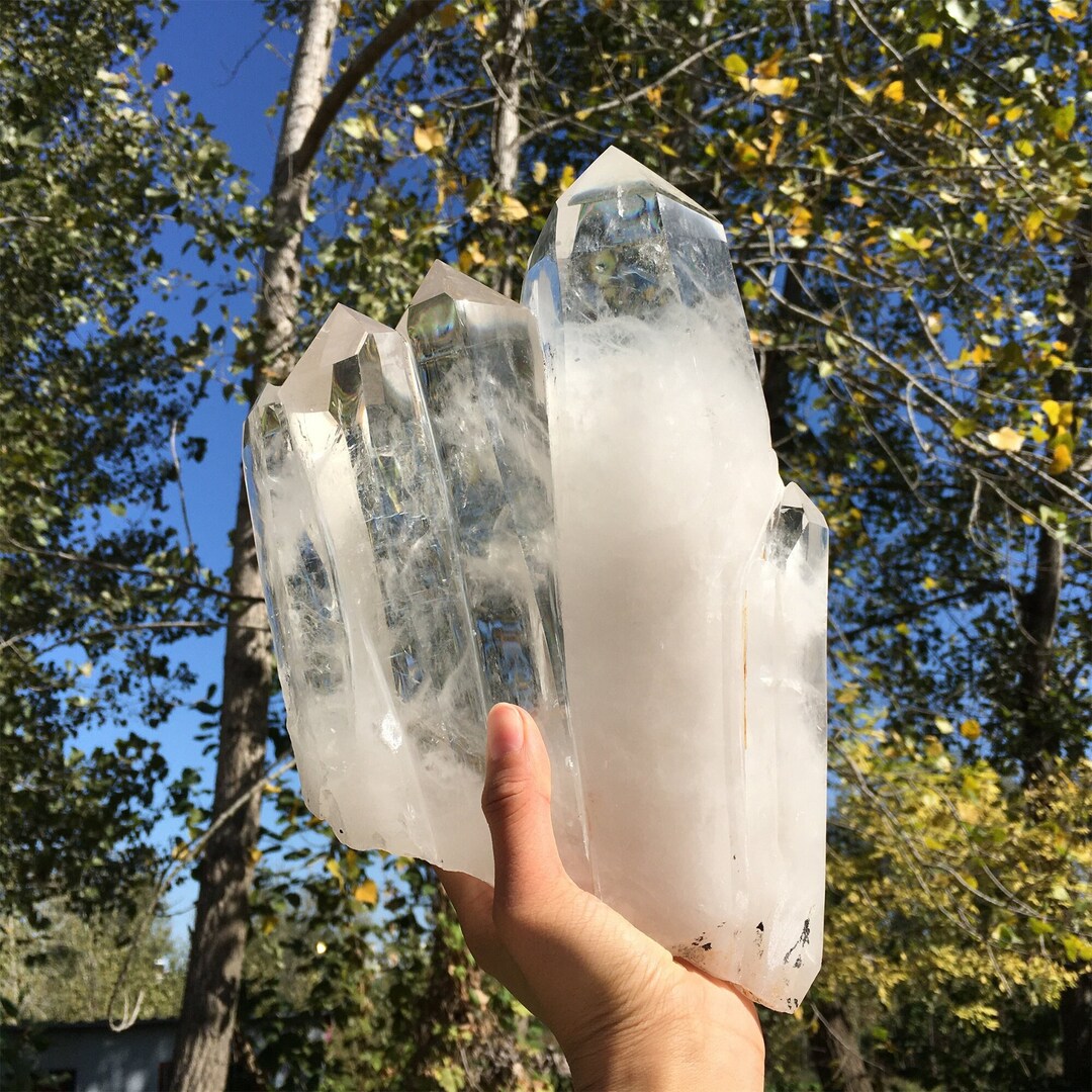 10.5LB Natural Clear Quartz Crystal Obelisk,crystal Wand Point,mineral ...