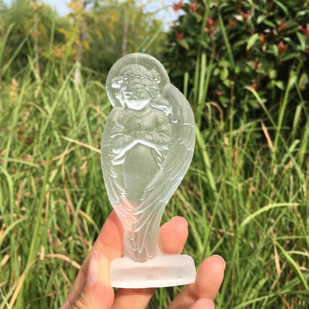 1PC Natural Selenite Angel,quartz Crystal Angel,rock,stone,reiki ...