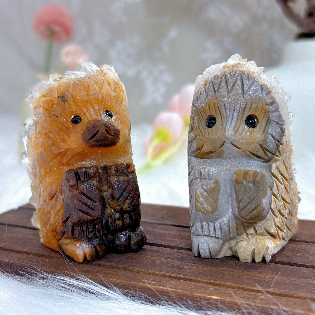 Natural Cluster Hedgehog,quartz VUG Hedgehog,mineral Specimen,home ...