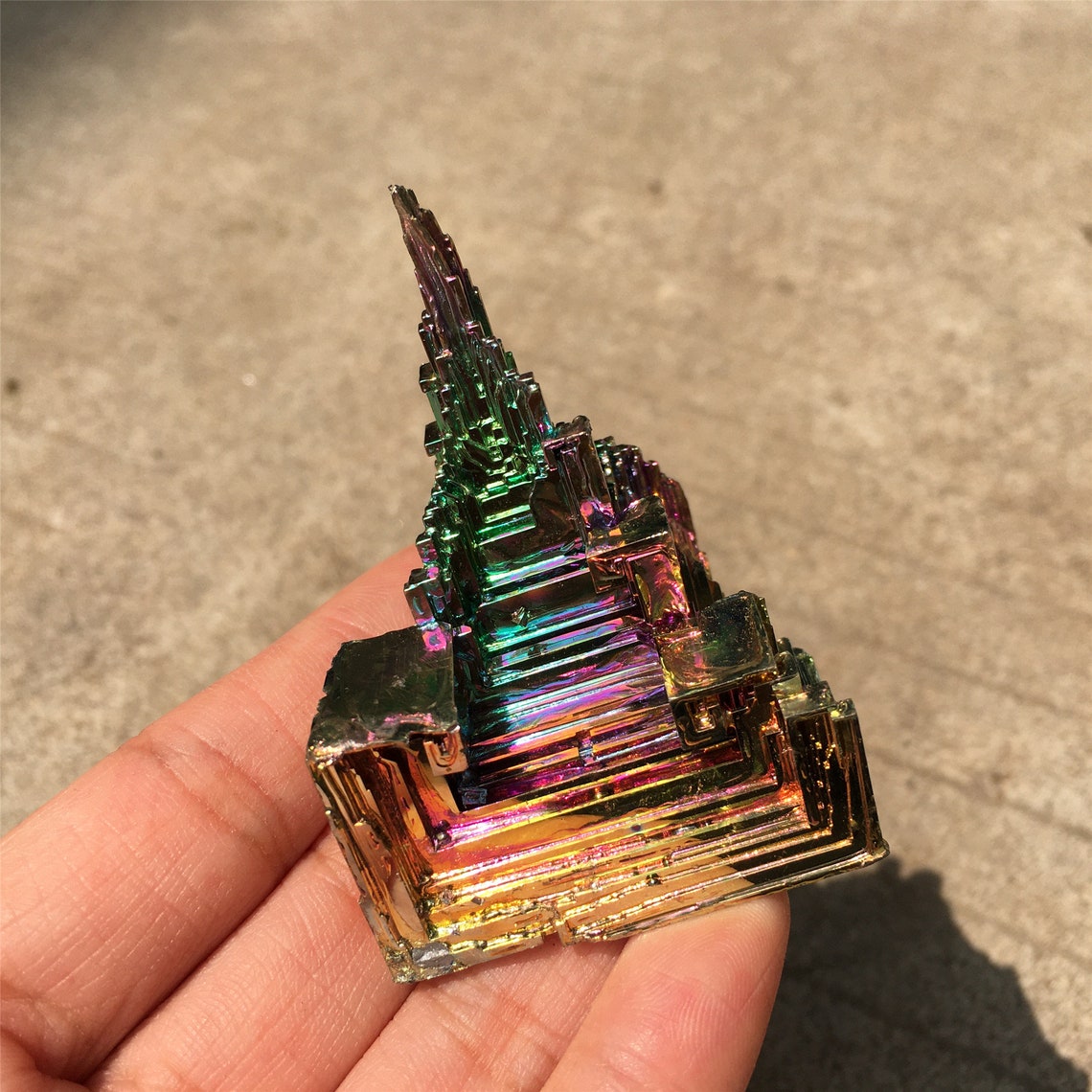1PC 80g Titanium Rainbow Bismuth OreCrystal Quartz Mineral | Etsy