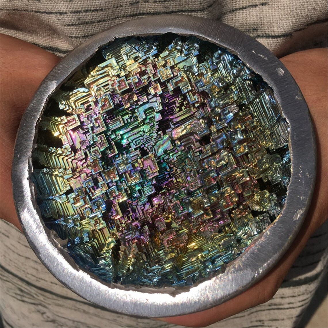 1PC Beautiful Bowl Rainbow Bismuth Specimencrystal Ore | Etsy