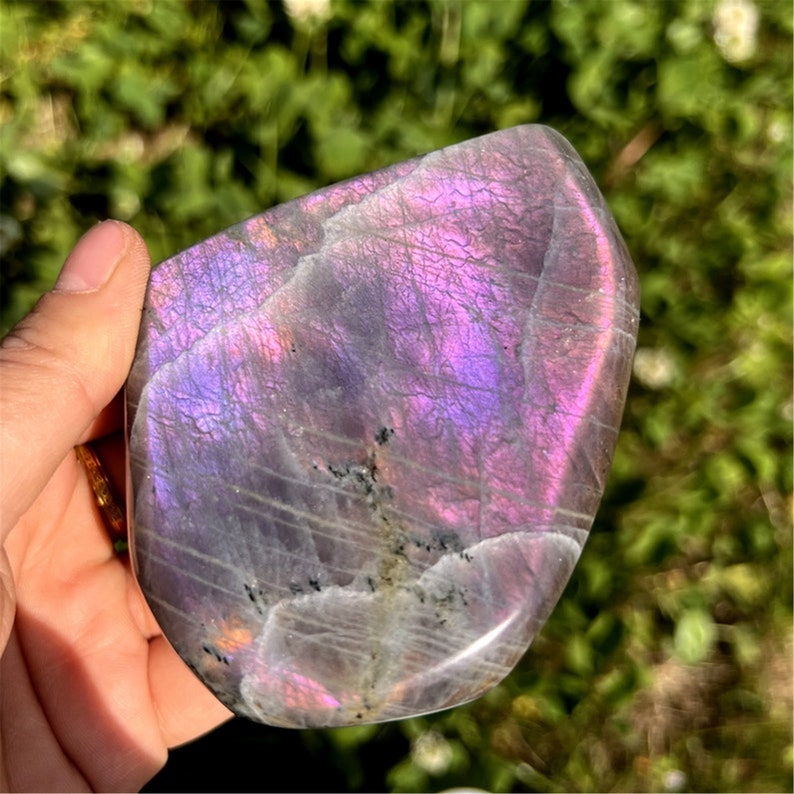 A Natural Purple Labradorite Freeformhigh Flash Free - Etsy