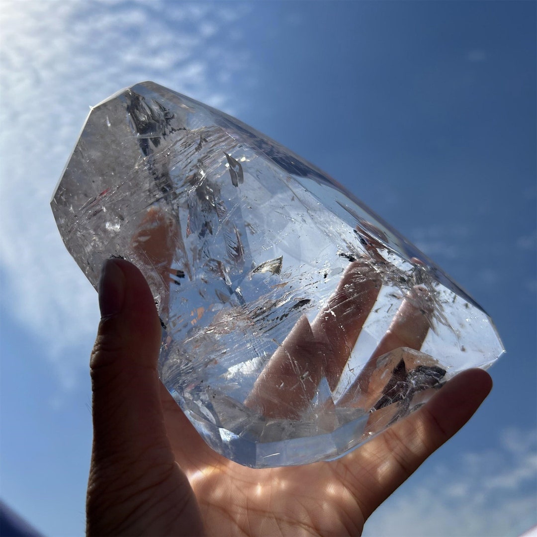 Natural Clear Quartz Specimen,natural Formed Crystal Points,rough Clear ...
