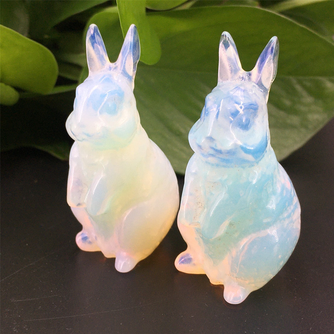 1pc Hand carving Opalite RabbitQuartz Crystal rabbitMineral | Etsy