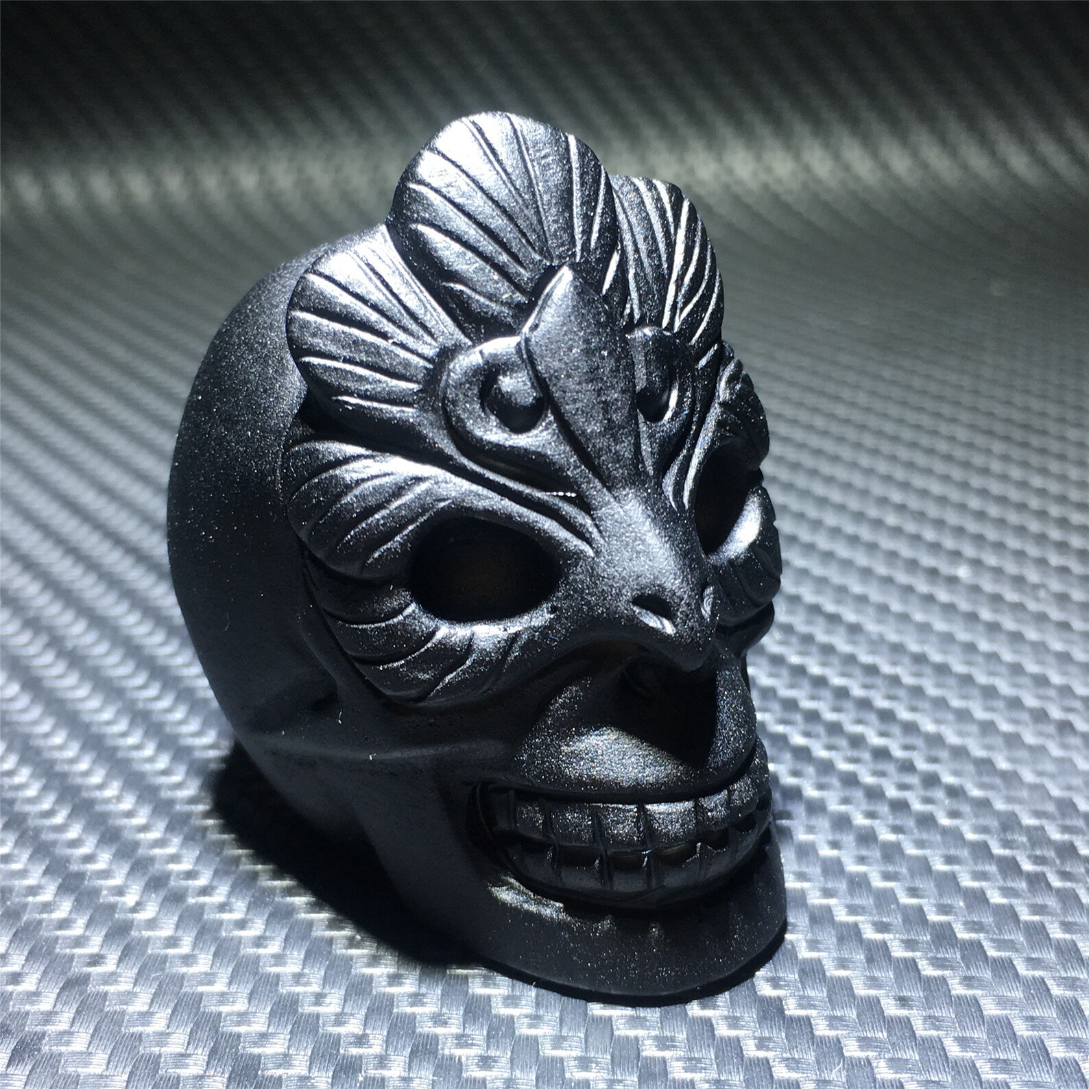 1PC Natural Obsidian Skullhand Carved Quartz Crystal Mask - Etsy