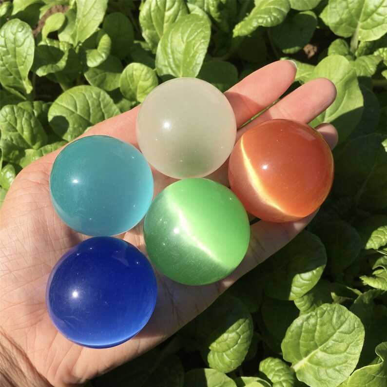 Mix Cat's Eye Jasper Ballquartz Spherecrystal - Etsy