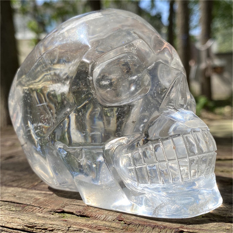 TOP Clear Melting Stone Quartz Crystal Skullhand - Etsy