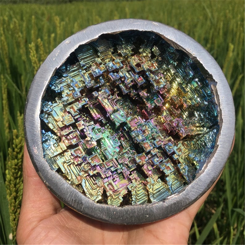 1PC Beautiful Bowl Rainbow Bismuth Specimencrystal Ore - Etsy