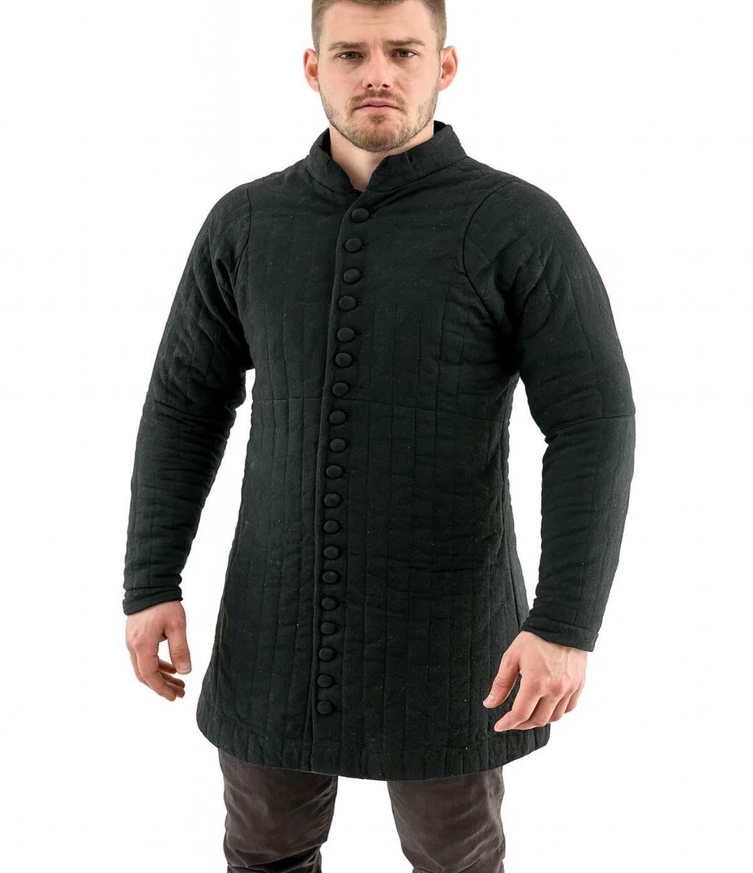 Renaissance Costume, Padded Gambeson, Long Armor Jacket, Medieval ...