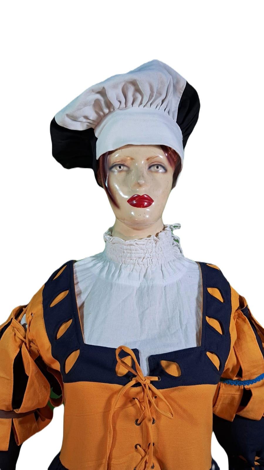 Landsknecht Cotton Hat, Women Renaissance Cap, Medievals Round Hats ...