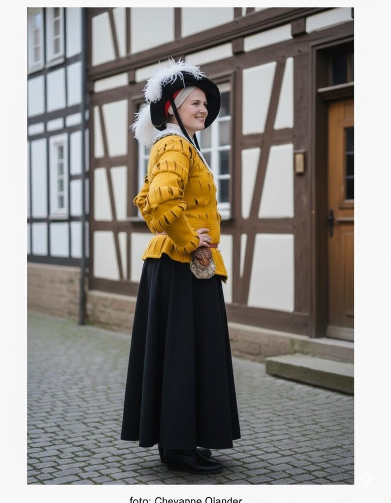 Female Landsknecht-wams, Renfair Woolen Costume, Feen-renaissance ...