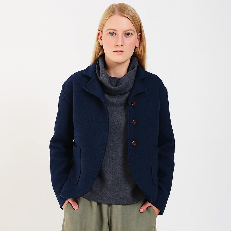 Wool Cropped Jacket - Etsy