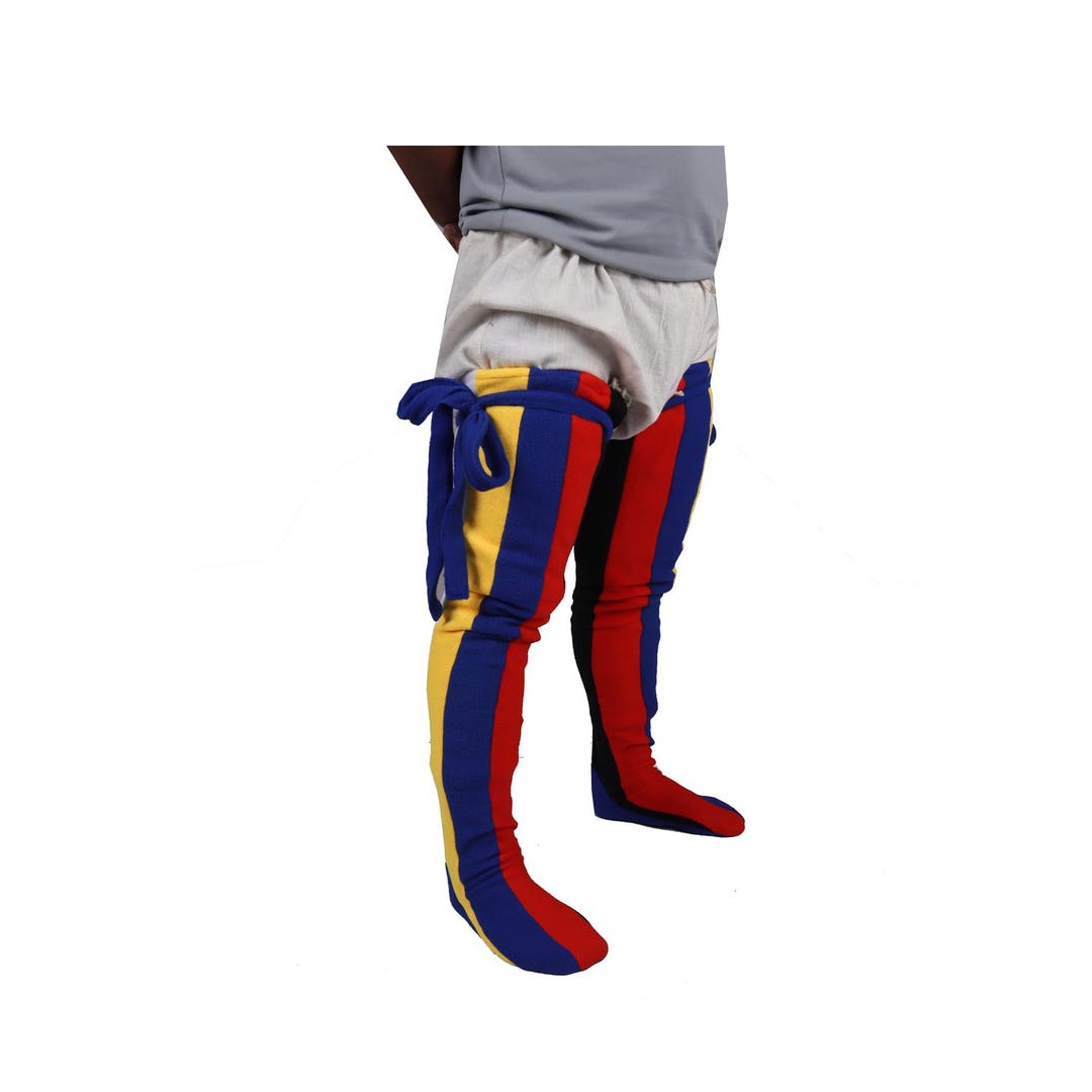 Landsknecht Renaissance Socks, Full Length Renfair Stumpfe, Custom ...