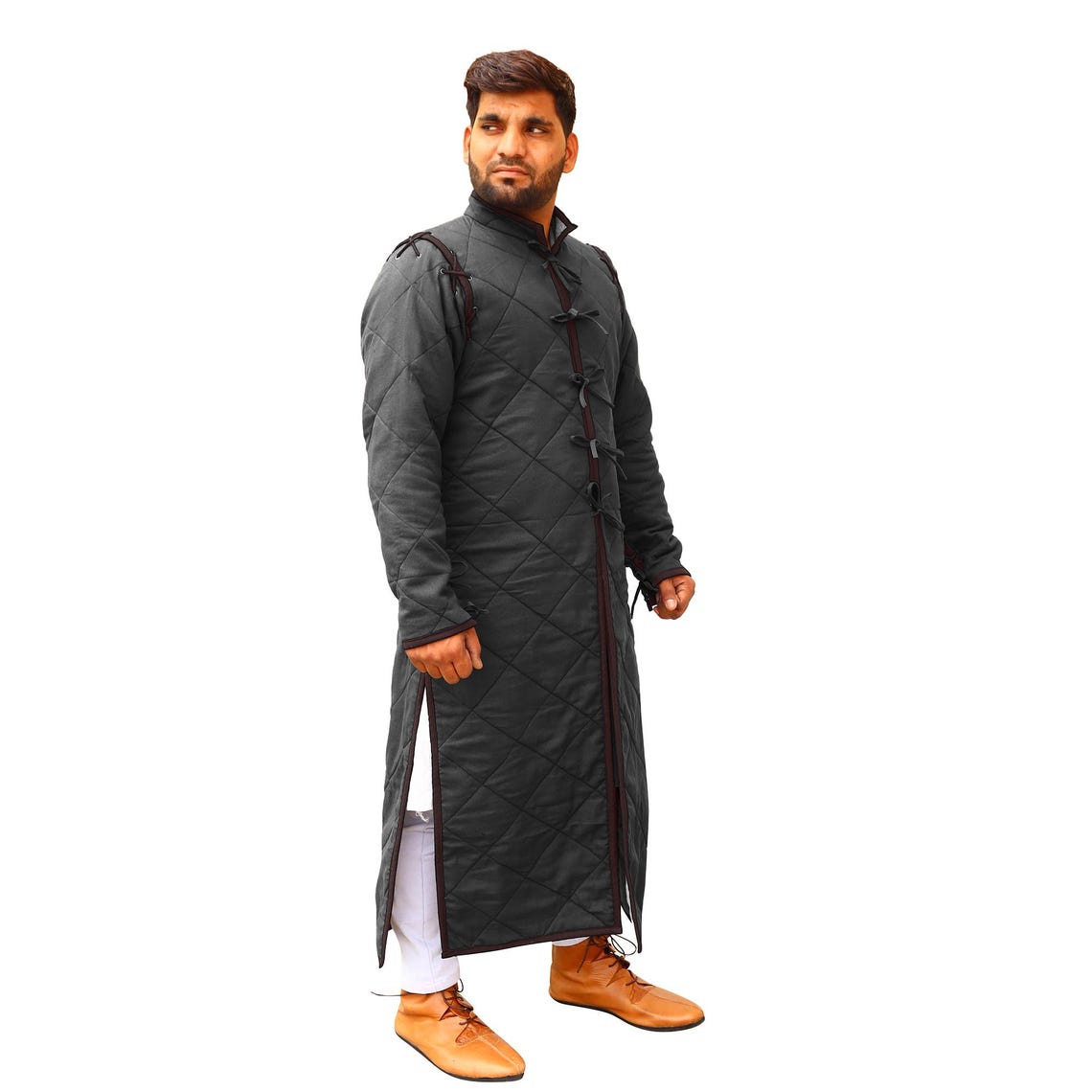 Witcher Costume, Quilted Long Gambeson, Medieval Protection, Cosplay ...