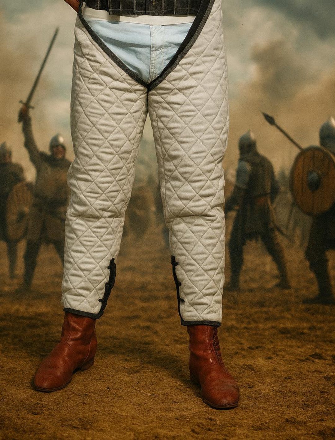 Gambeson Pants, Renaissance Fair Costume, Medievals Leggings, Unisex ...