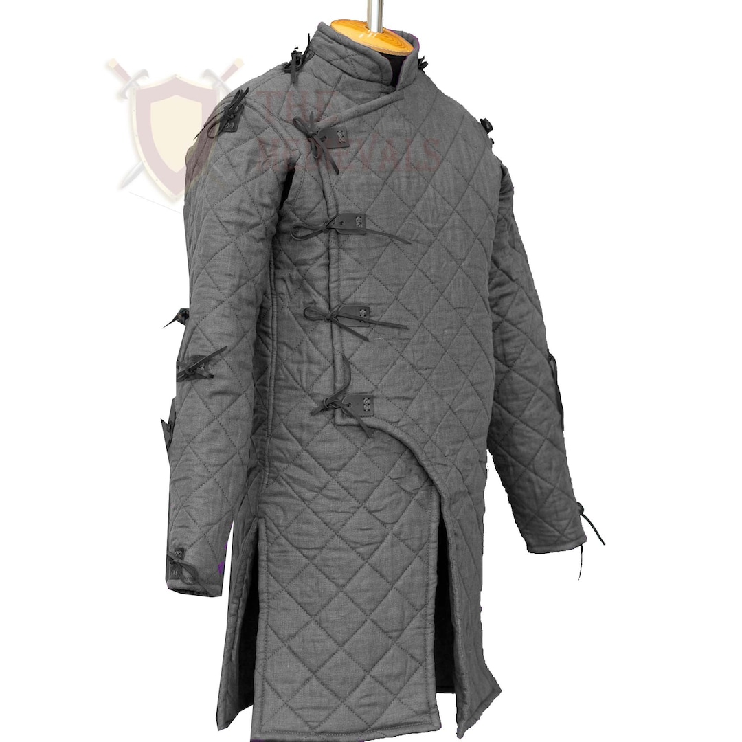 The Medievals Costumes Jacket Gambeson Full Sleeve Full Length Jacket ...