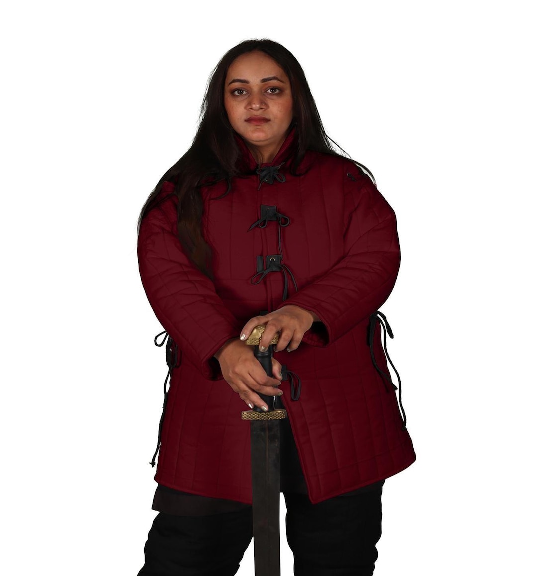 Female Gambeson, Padded Gambeson, Half Length Quilted Gambeson, Women ...