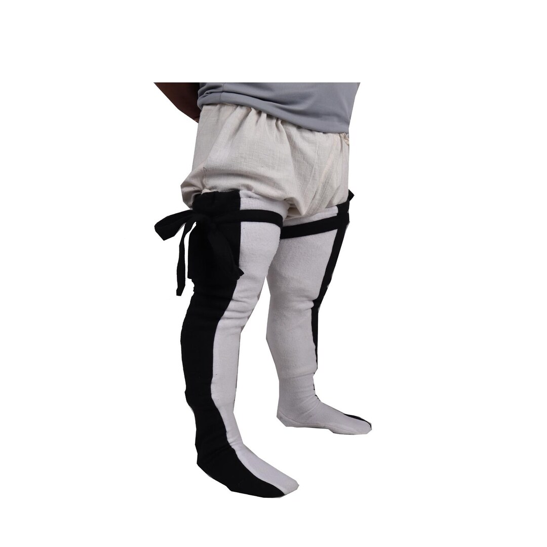 Renaissance Socks Landsknecht Renfair Full Length Xlandsknecht Strumpfe ...