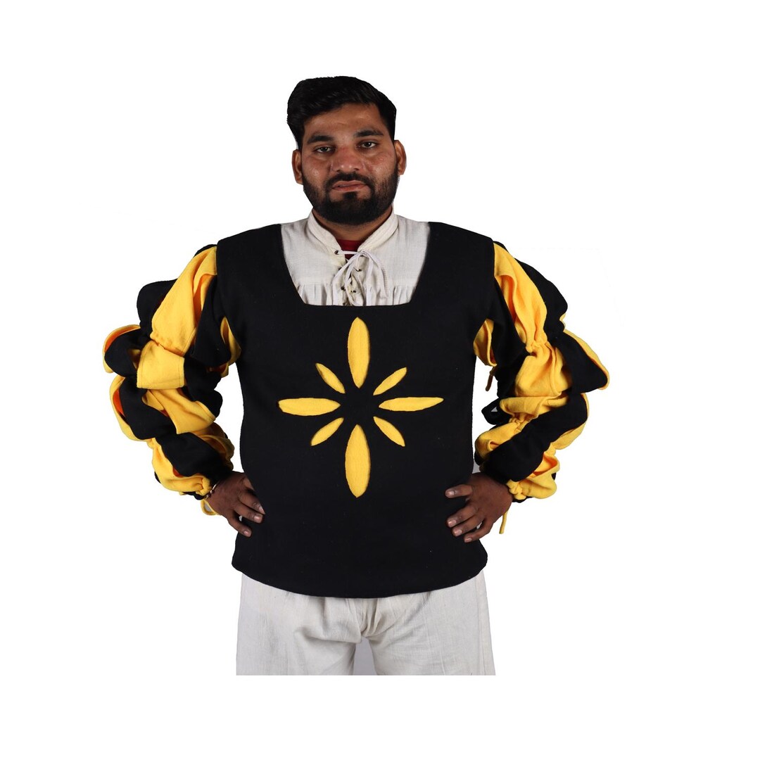 Renaissance Landsknecht Doublet Woolen Plane Gothic Pirate Cosplay and ...