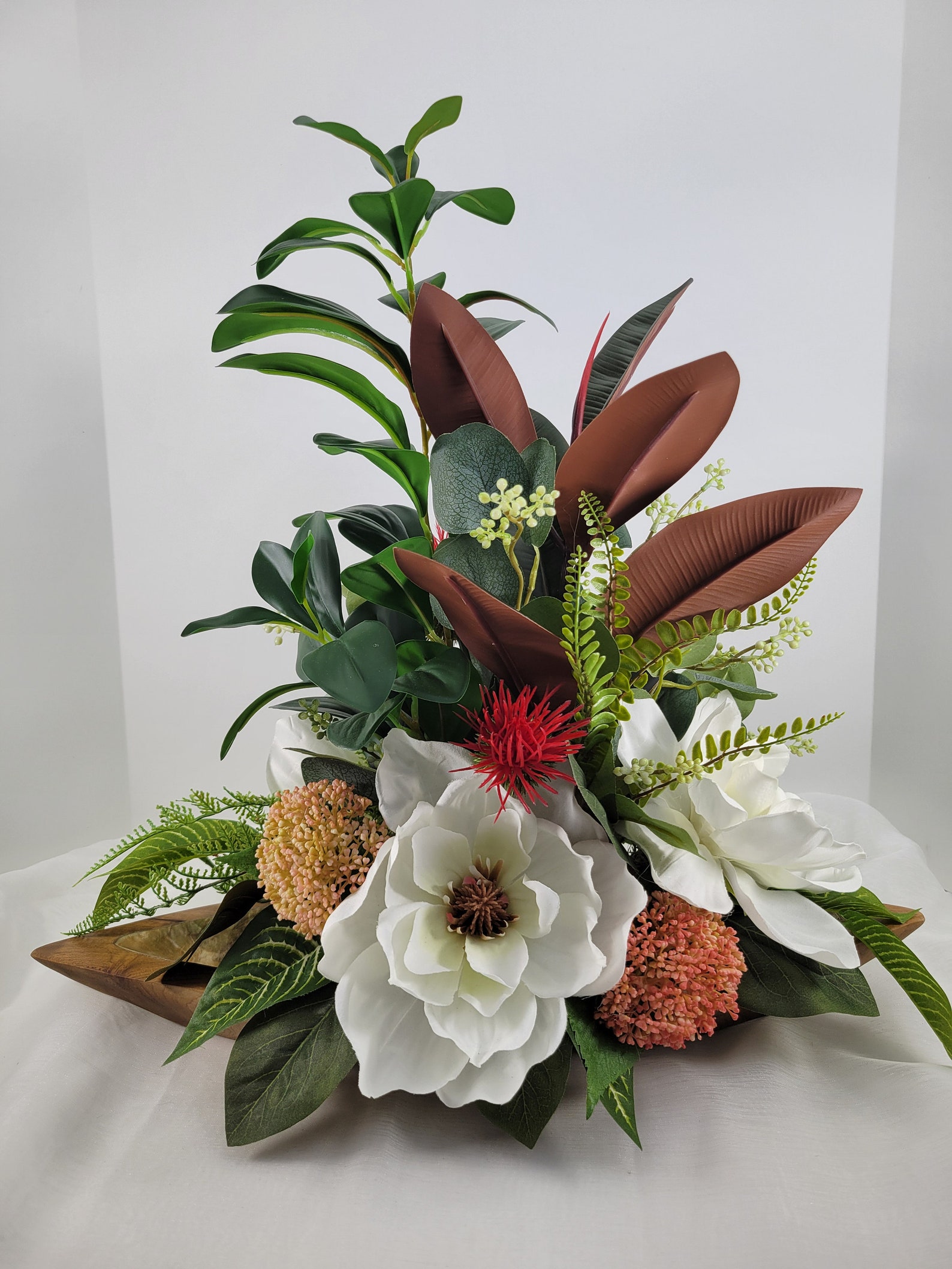 Unique Artificial Floral Arrangement, Elegant Silk Flower Centerpiece ...