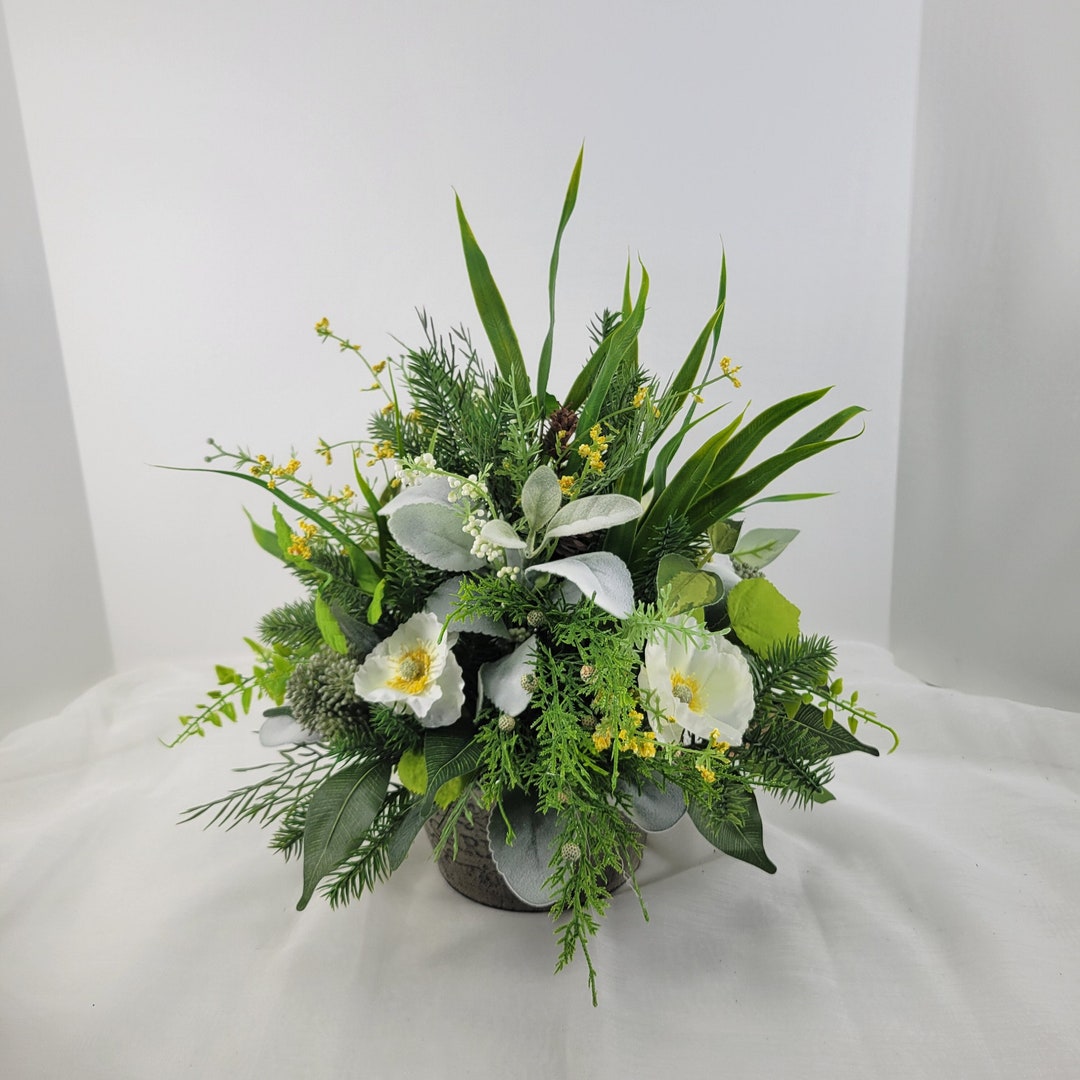Faux Greenery Decor, Year Round Centerpiece, Rustic Charm Decor ...