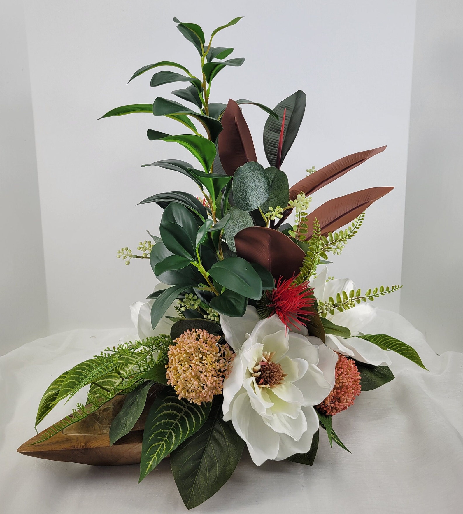 Unique Artificial Floral Arrangement, Elegant Silk Flower Centerpiece ...