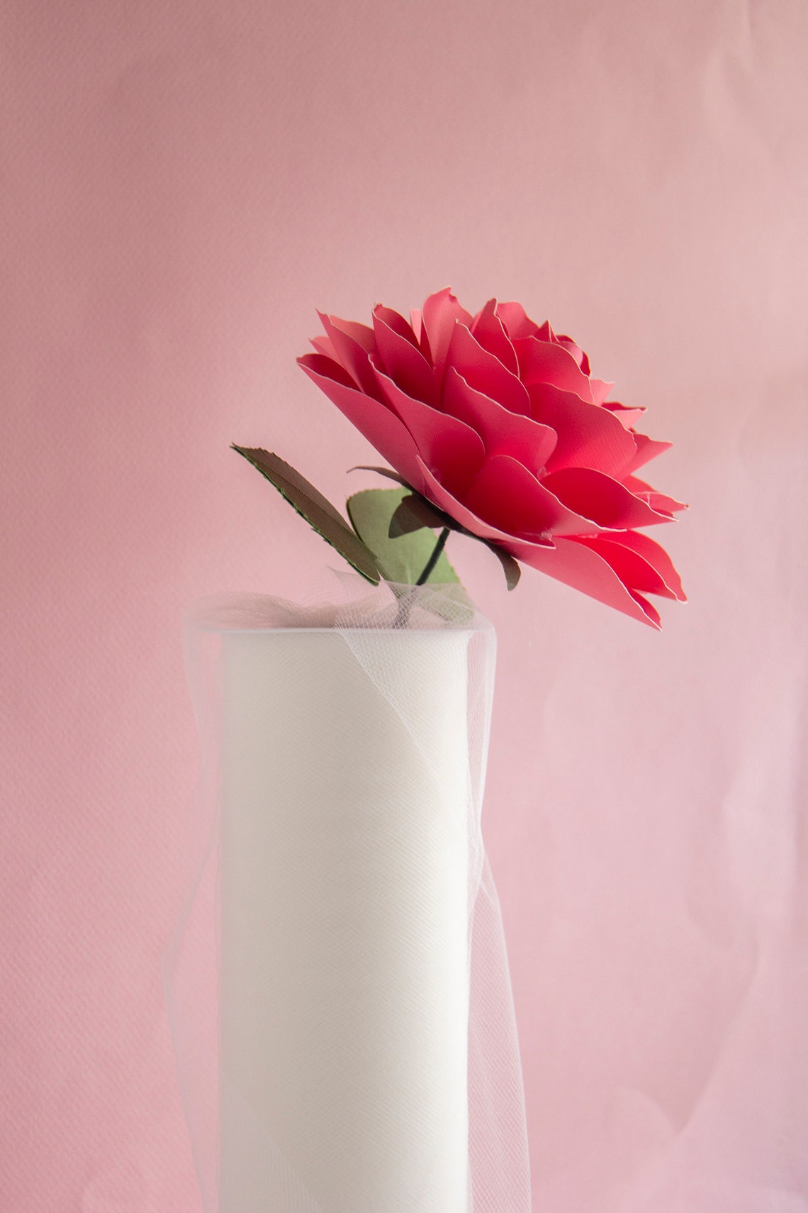 Decorative Handmade Stemmed Paper Roses Version #2 - Etsy