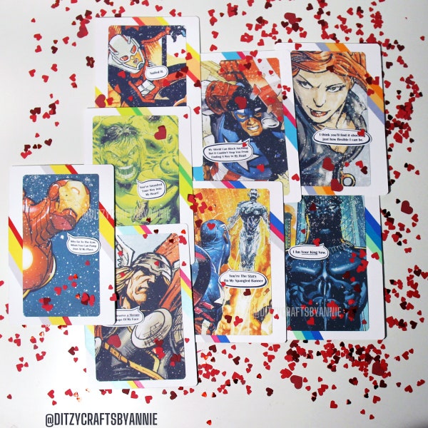 Superhero Cards - Etsy